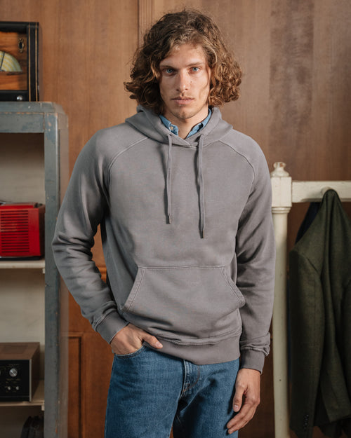 Sweat à capuche en pur coton, Fabriqué en Italie | Velasca